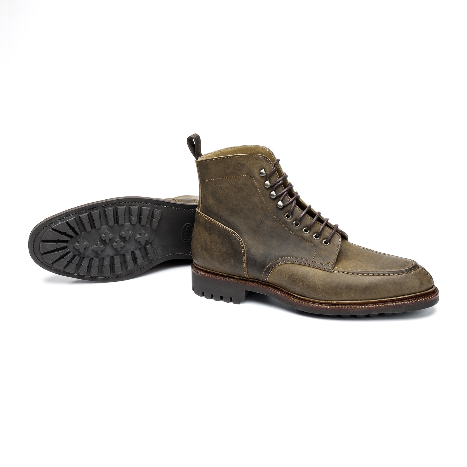116215 - CAPER GREEN WAXY SHELL CORDOVAN - E (ULTRAFLEX SYSTEM) – Meermin Shoes