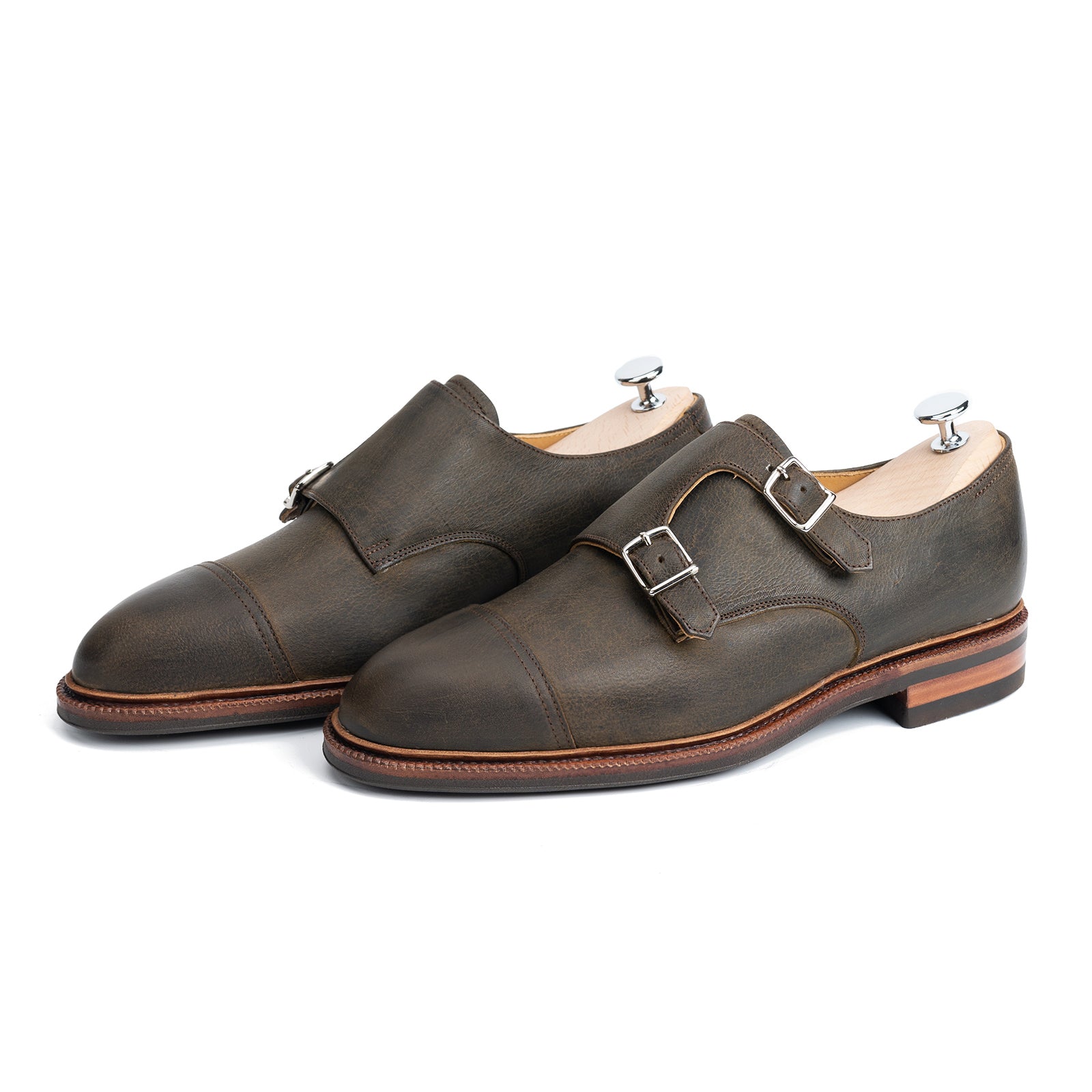 116655 - CAPER GREEN WAXY KUDU - E (ULTRAFLEX SYSTEM) – Meermin Shoes