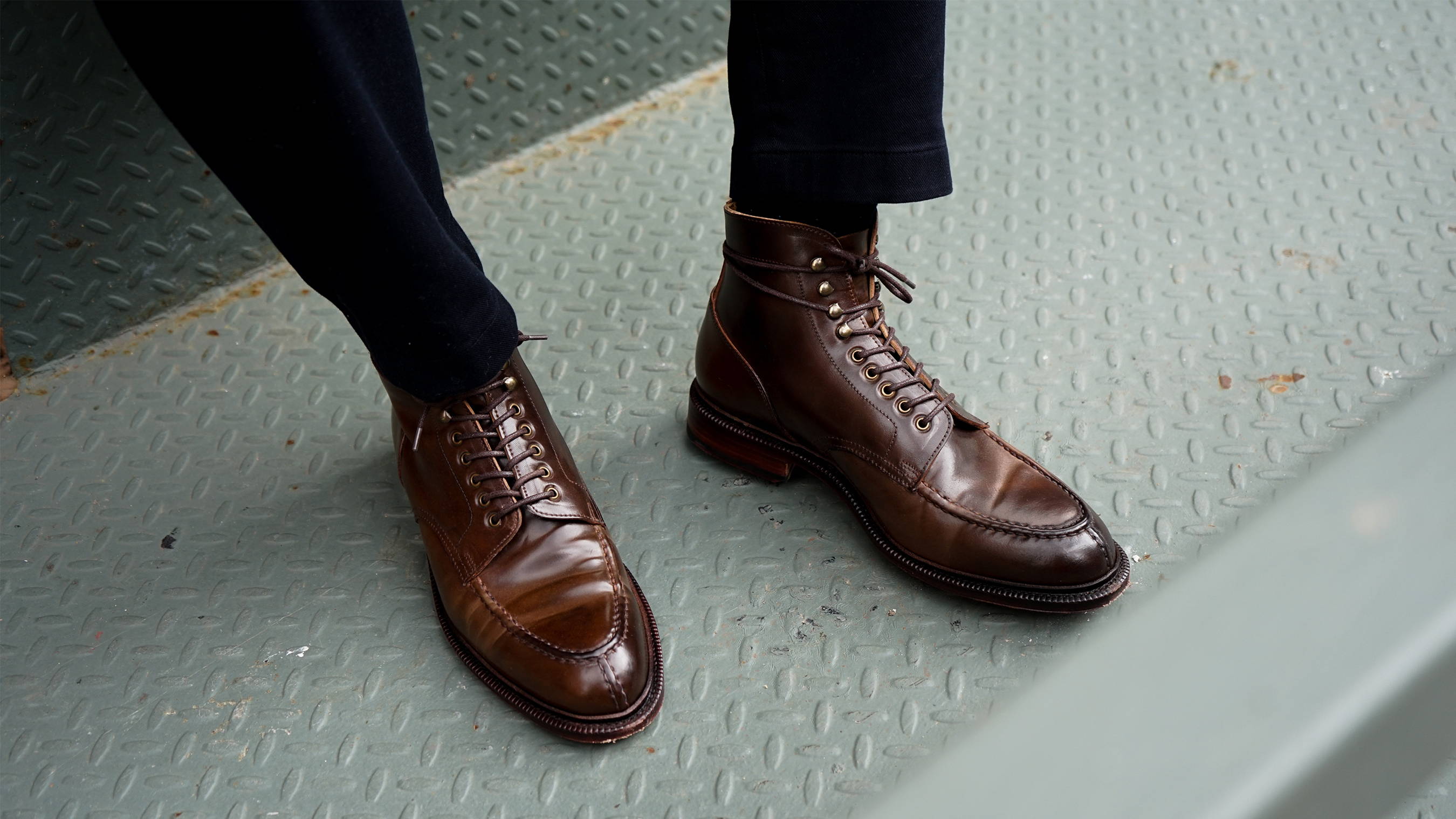Dark Cognac Horween Shell Cordovan NST Boot – Meermin Shoes - International