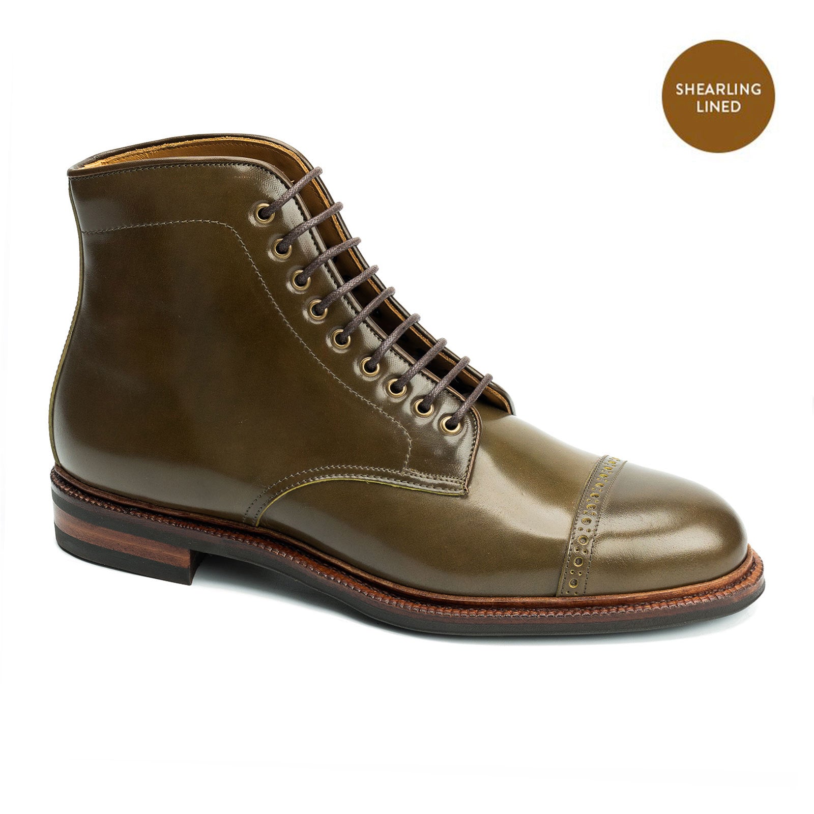 101782 - OLIVE SHELL CORDOVAN - E – Meermin Shoes