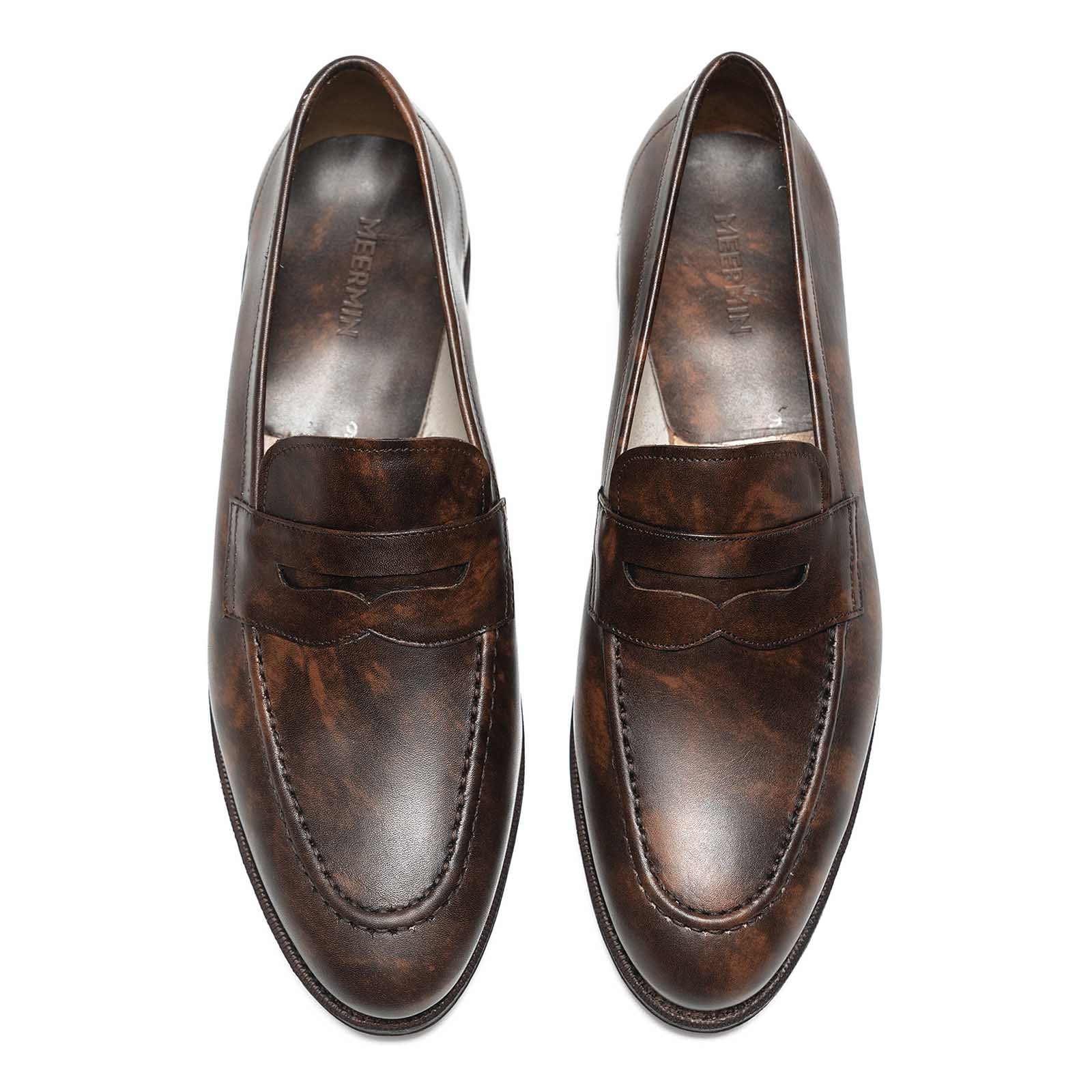 114284 - BROWN MUSEUM CALF - E – Meermin Shoes