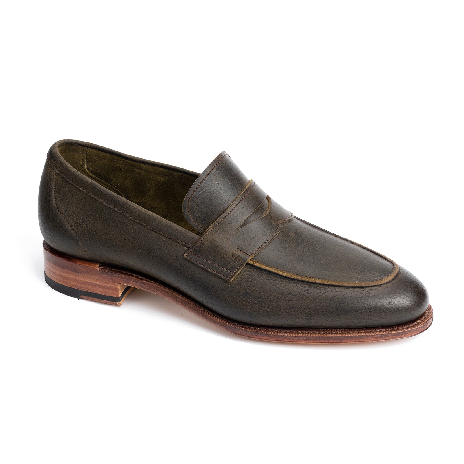 114414 - CAPER GREEN WAXY KUDU - E – Meermin Shoes