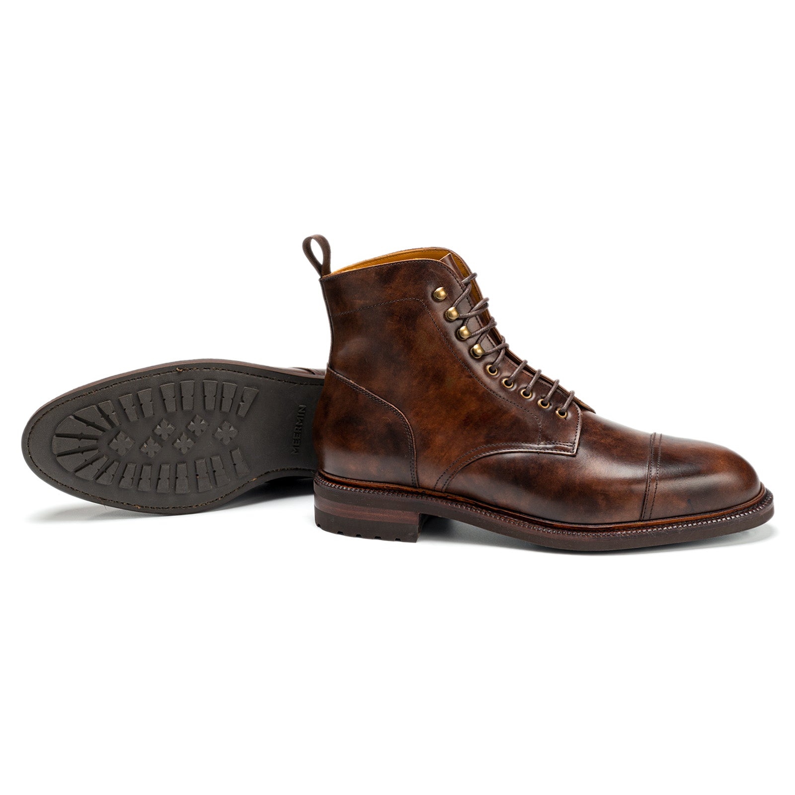 116210 - BROWN MUSEUM SHELL CORDOVAN - E (ULTRAFLEX SYSTEM) – Meermin Shoes